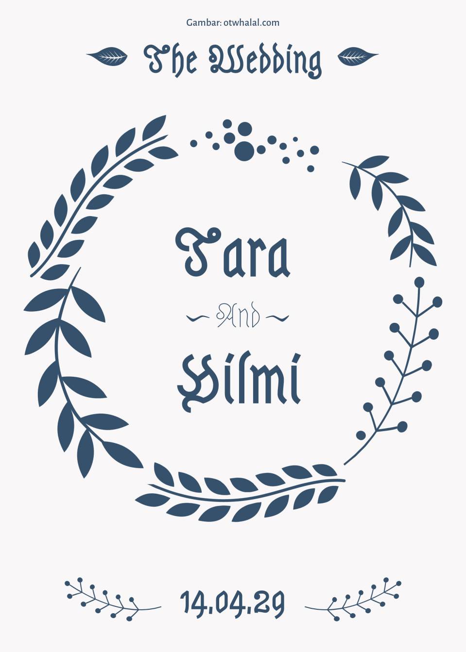 27+ Font Undangan Pernikahan yang Cantik & Kekinian!