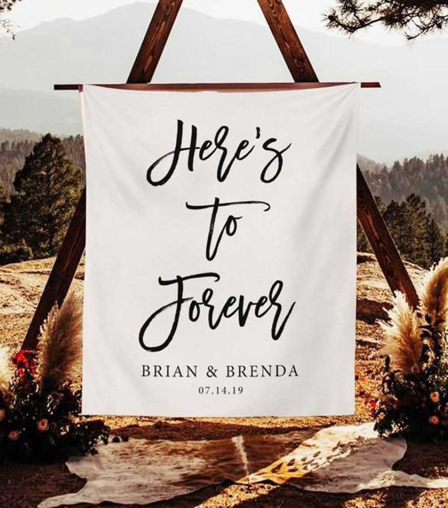 13 Contoh Desain Banner Pernikahan, Simple dan Elegan